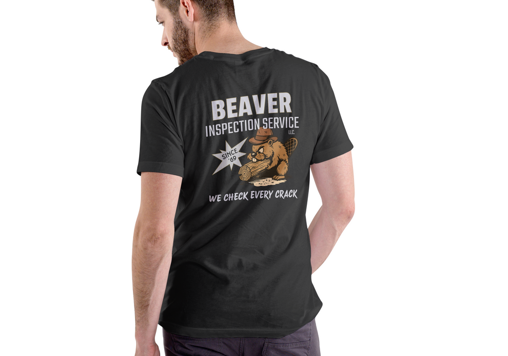 Beaver Inspection Service, T-SHIRT, UNISEX, COTTON – Scents of Humor