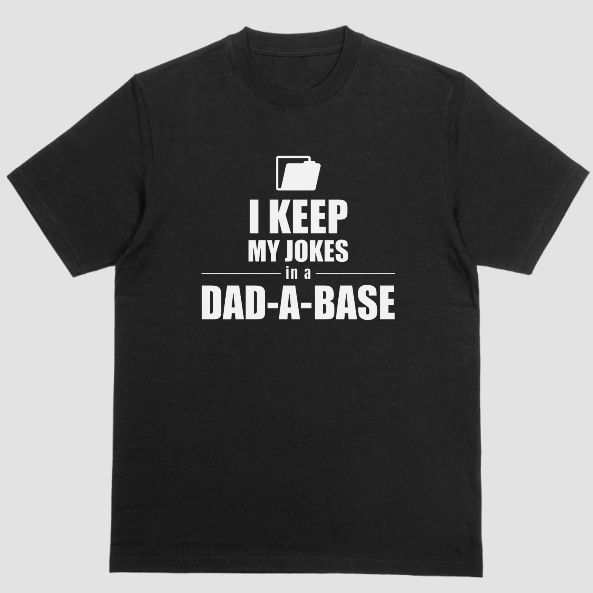 Short sleeve shirt, I KEEP MY JOKES IN A DAD A BASE – Scents of Humor
