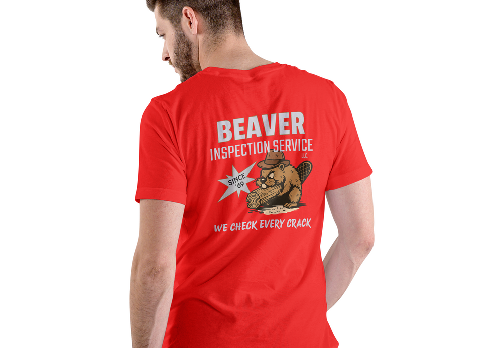 Beaver Inspection Service, T-SHIRT, UNISEX, COTTON – Scents of Humor